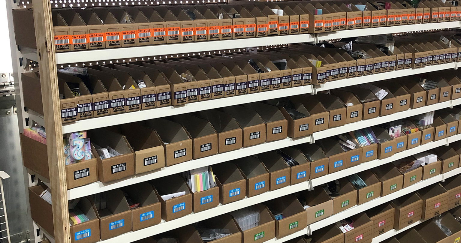 Custom rack and shelf labels for your warehouse | ONE2ID
