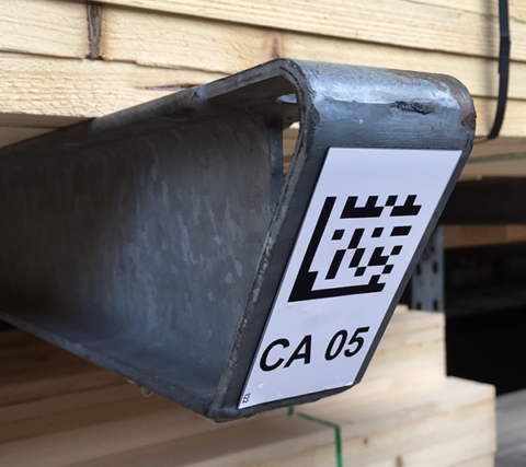 Cantilever rack labels, durable and custom made | ONE2ID