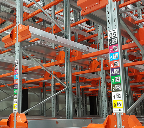 Warehouse rack labels custom made | ONE2ID