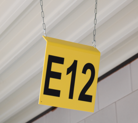 Warehouse bulk storage locations signs | ONE2ID