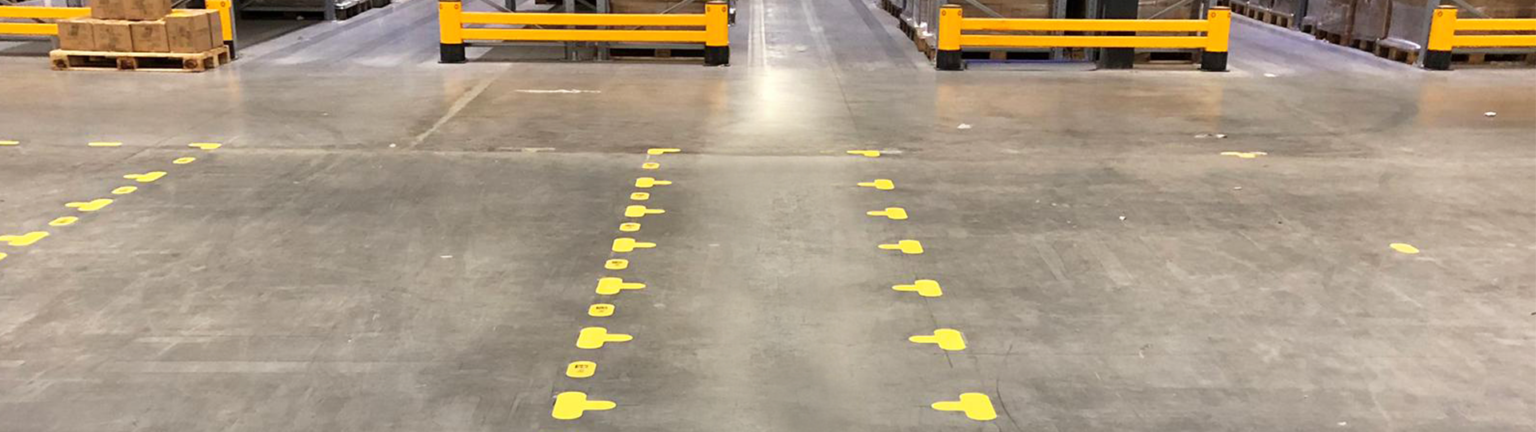 Floor marking and floor tape for your warehouse | ONE2ID