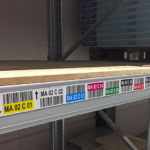 Warehouse rack labels custom made | ONE2ID
