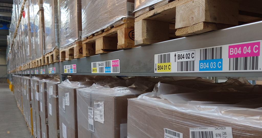 Warehouse labels in use | ONE2ID