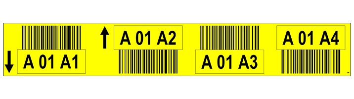 Warehouse rack labels custom made | ONE2ID
