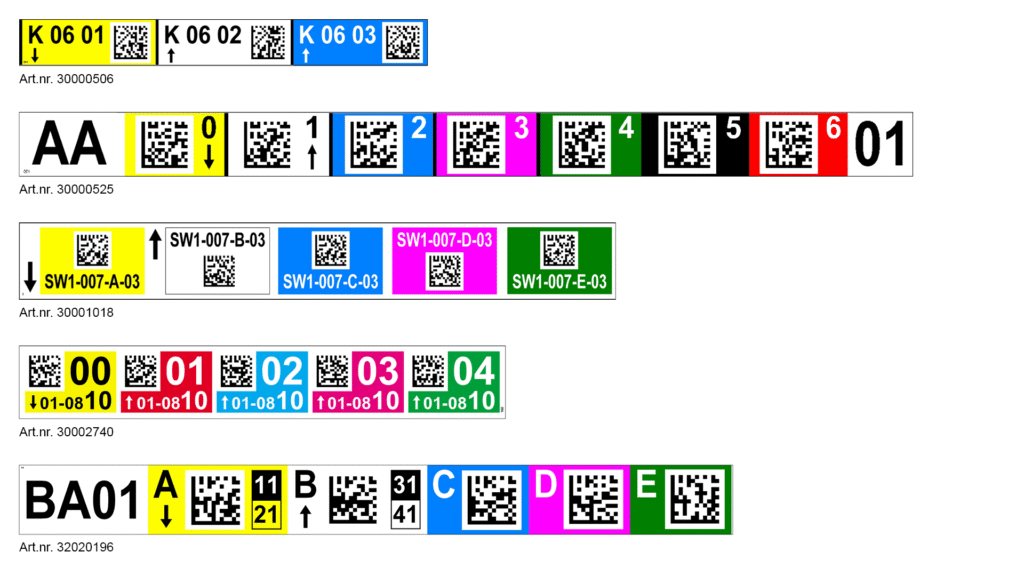 Custom designed warehouse labels | ONE2ID